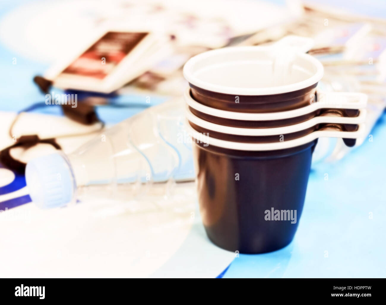 Clear plastic cup water hi-res stock photography and images - Alamy