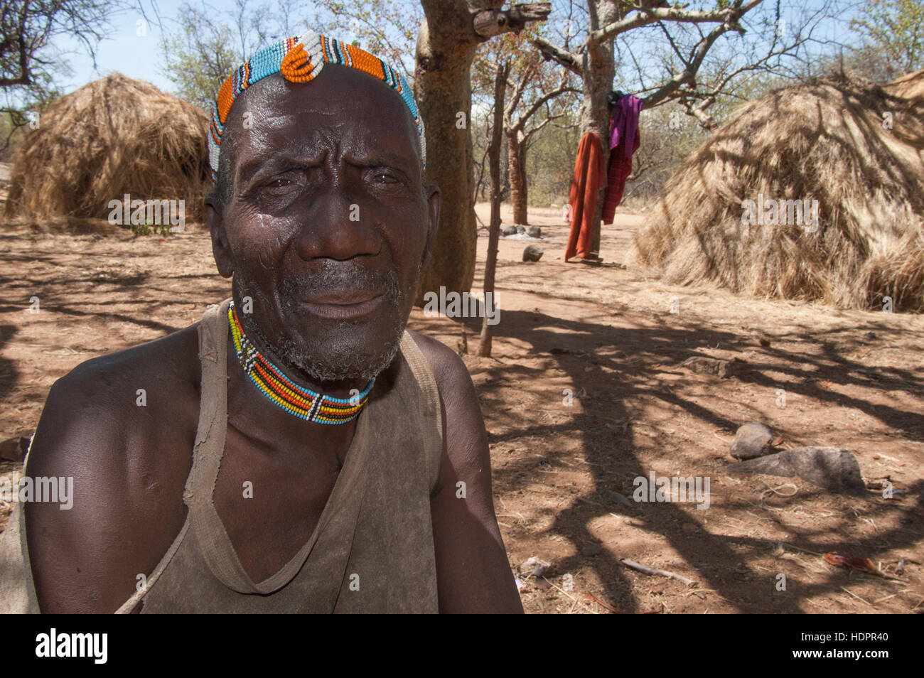 Hadza hunter gatherer camp hi-res stock photography and images - Alamy