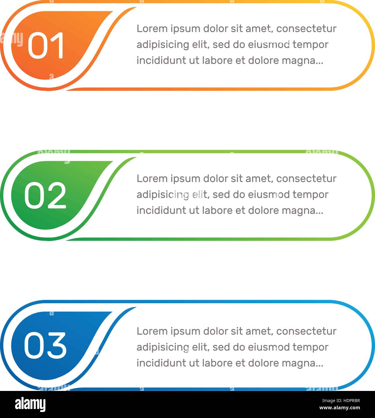 Layout workflow. Outline colorful menu for app interface. Number ...