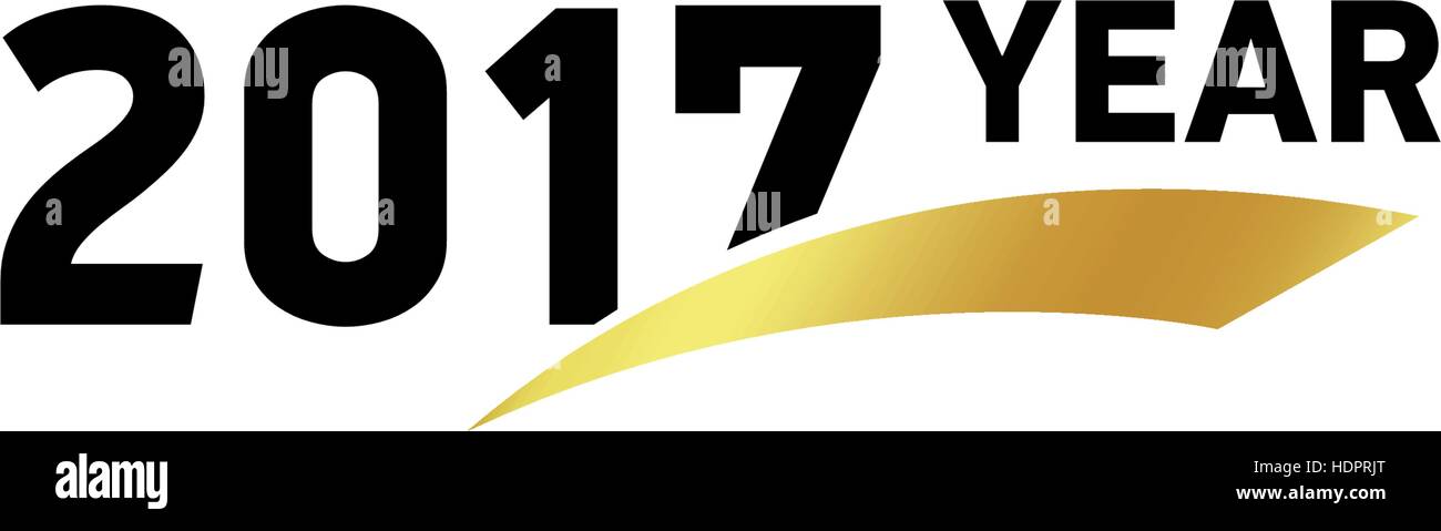 New year 2017 creative greeting card design. Xmas festive writing ...