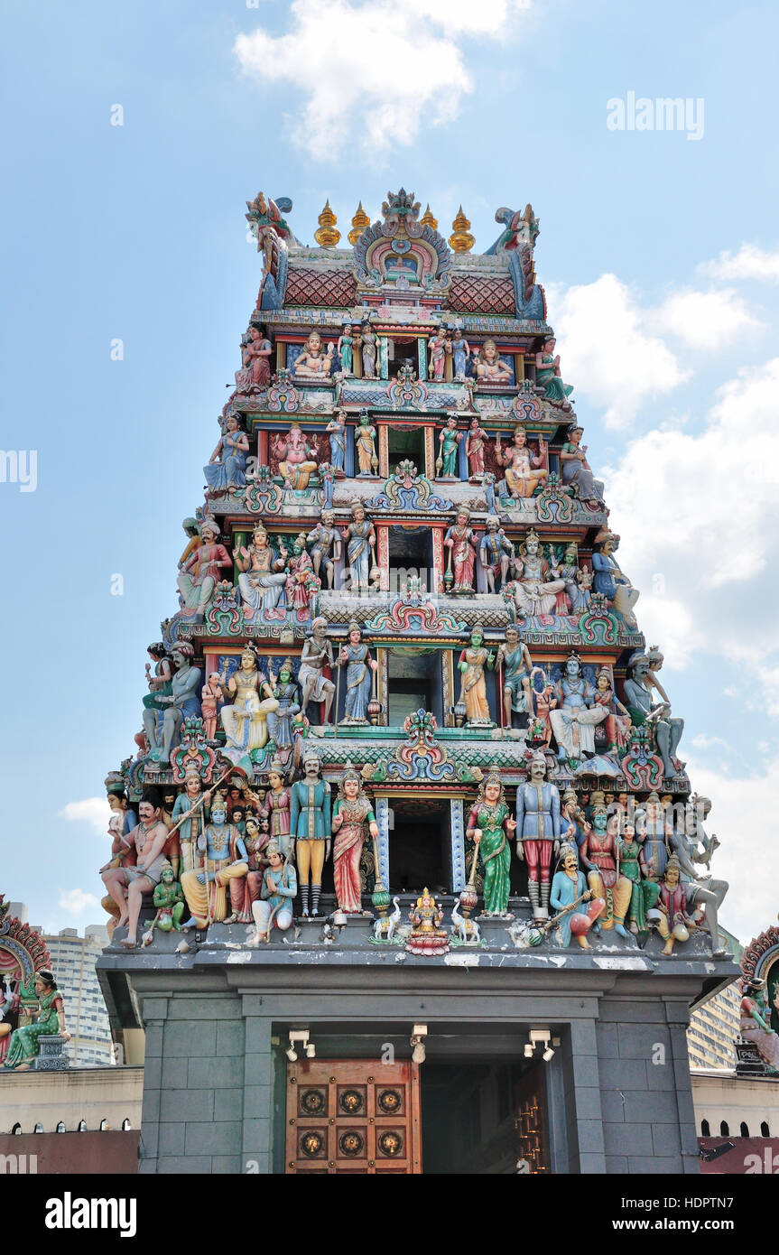 Hindu Temple Little India Singapore Stock Photo - Alamy