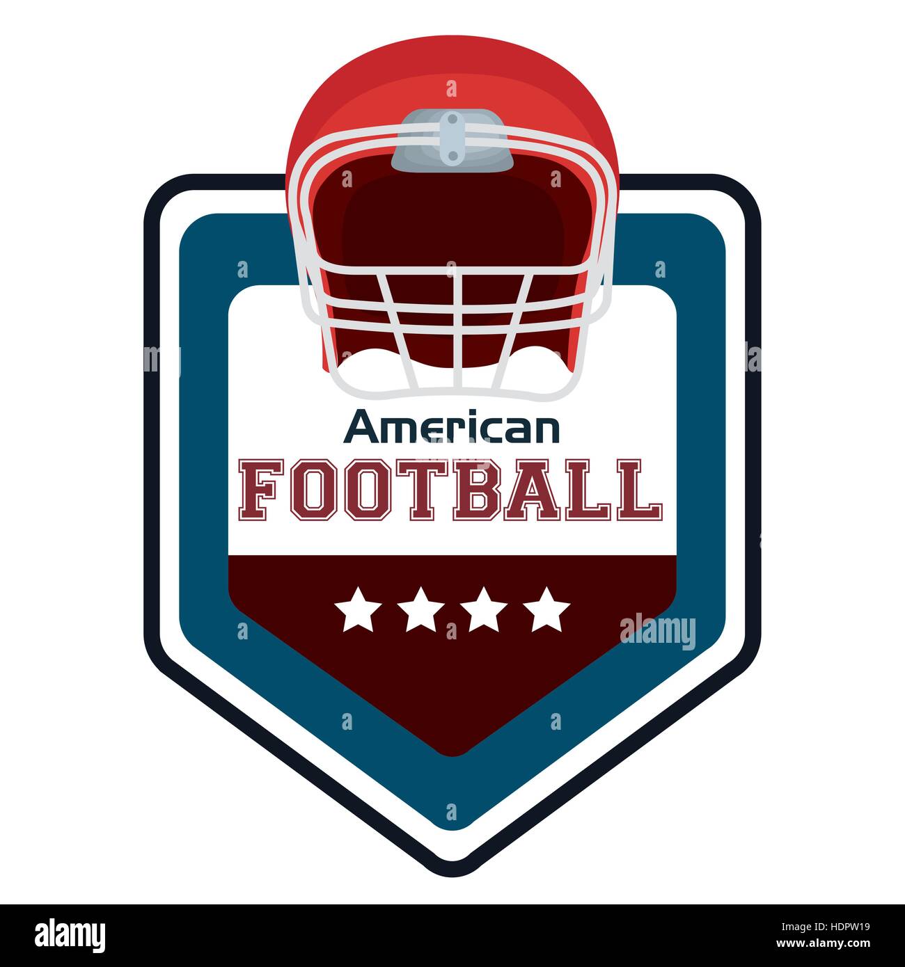 american football league icon vector illustration design Stock Vector ...