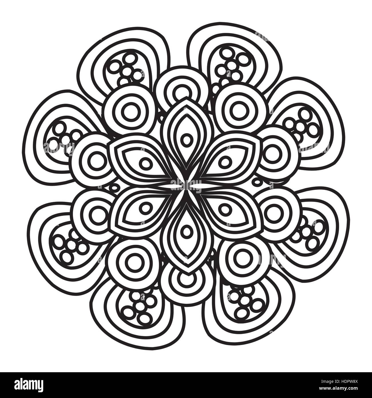 mandala art decorative icon vector illustration design Stock Vector Image & Art - Alamy