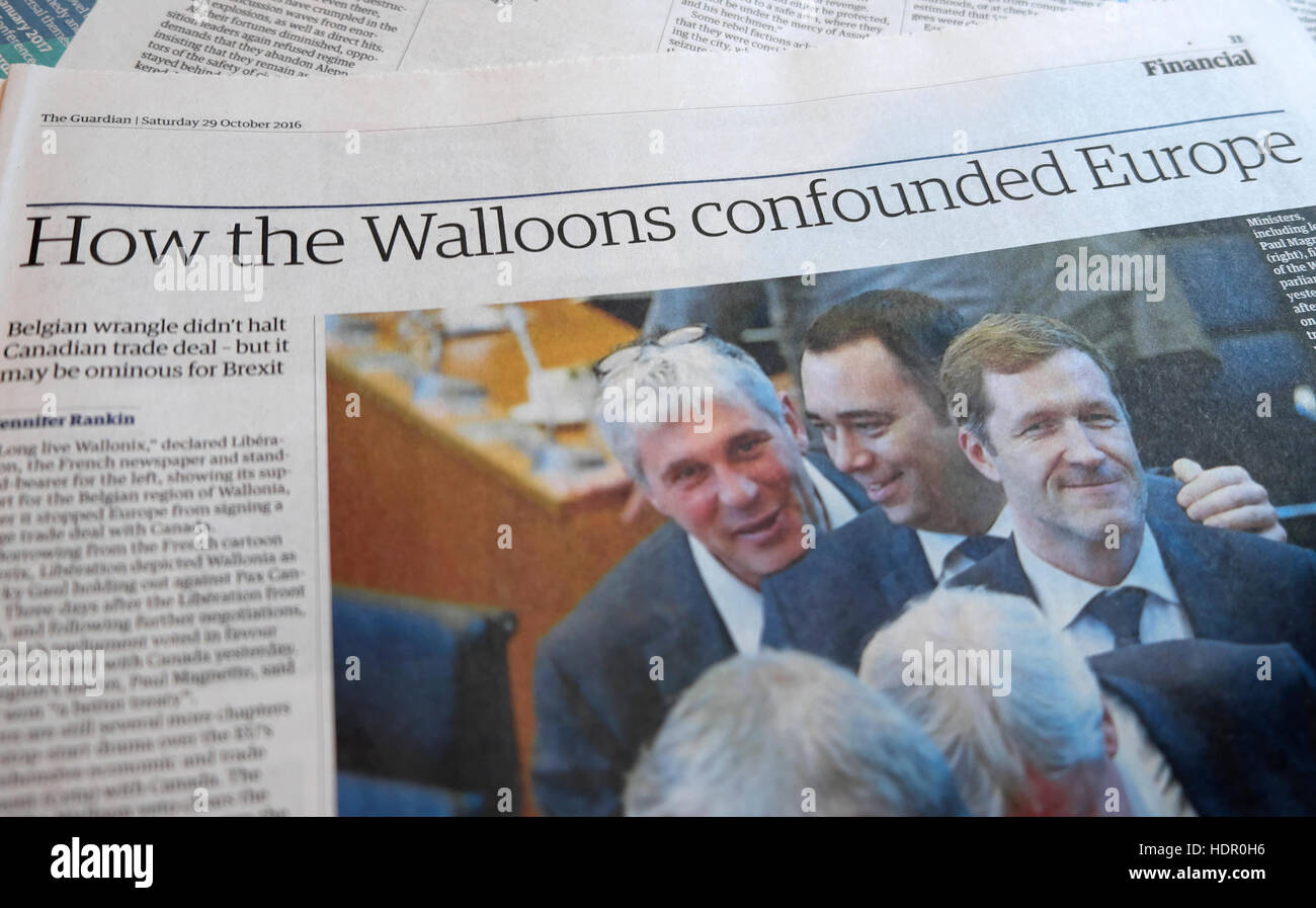 How the Walloons confounded Europe newspaper article headline in ...