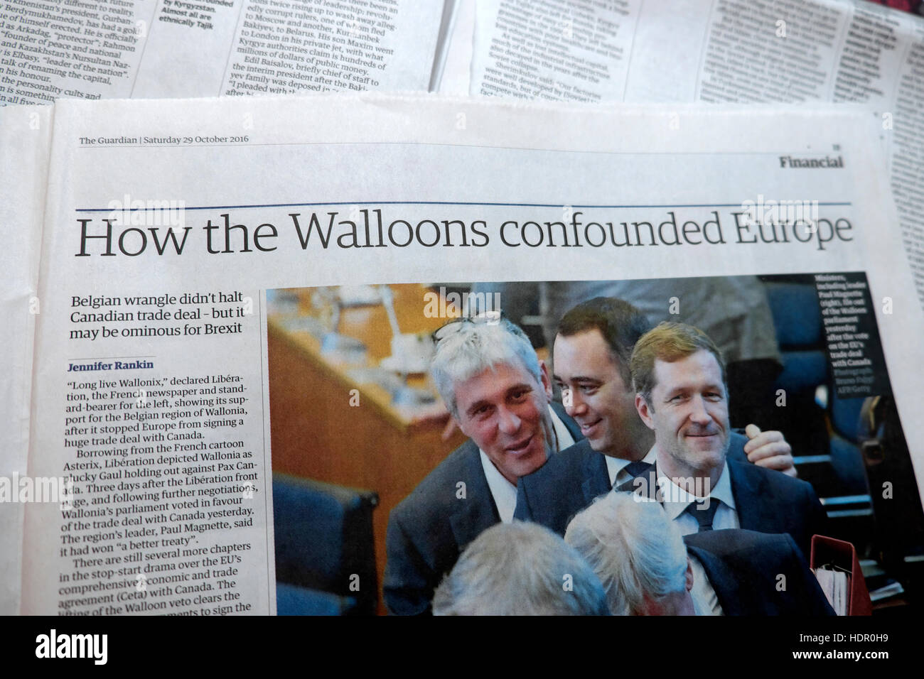 "How the Walloons confounded Europe" newspaper article headline in ...
