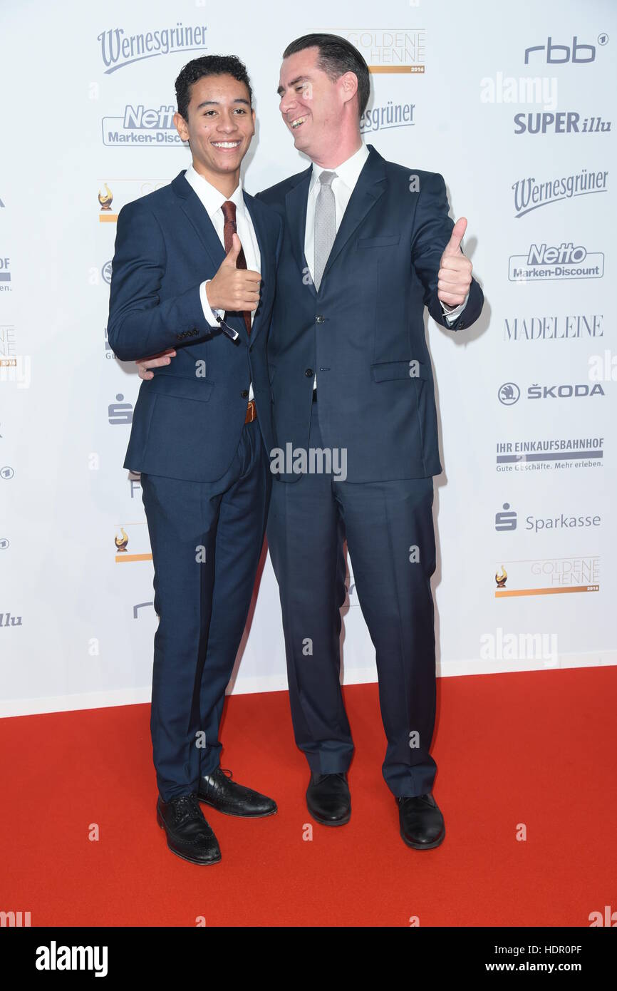 Goldene Henne awards 2016 at Messe. - Arrivals Featuring: David Hermlin ...