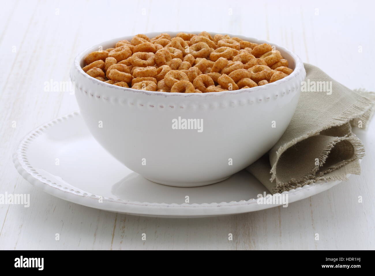 Healthy and delicious whole wheat cereal loops Stock Photo - Alamy