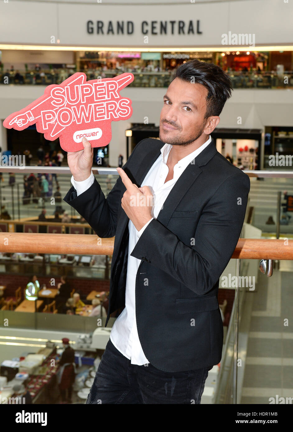 Peter Andre starts the npower super powers roadshow in Birmingham Grand ...