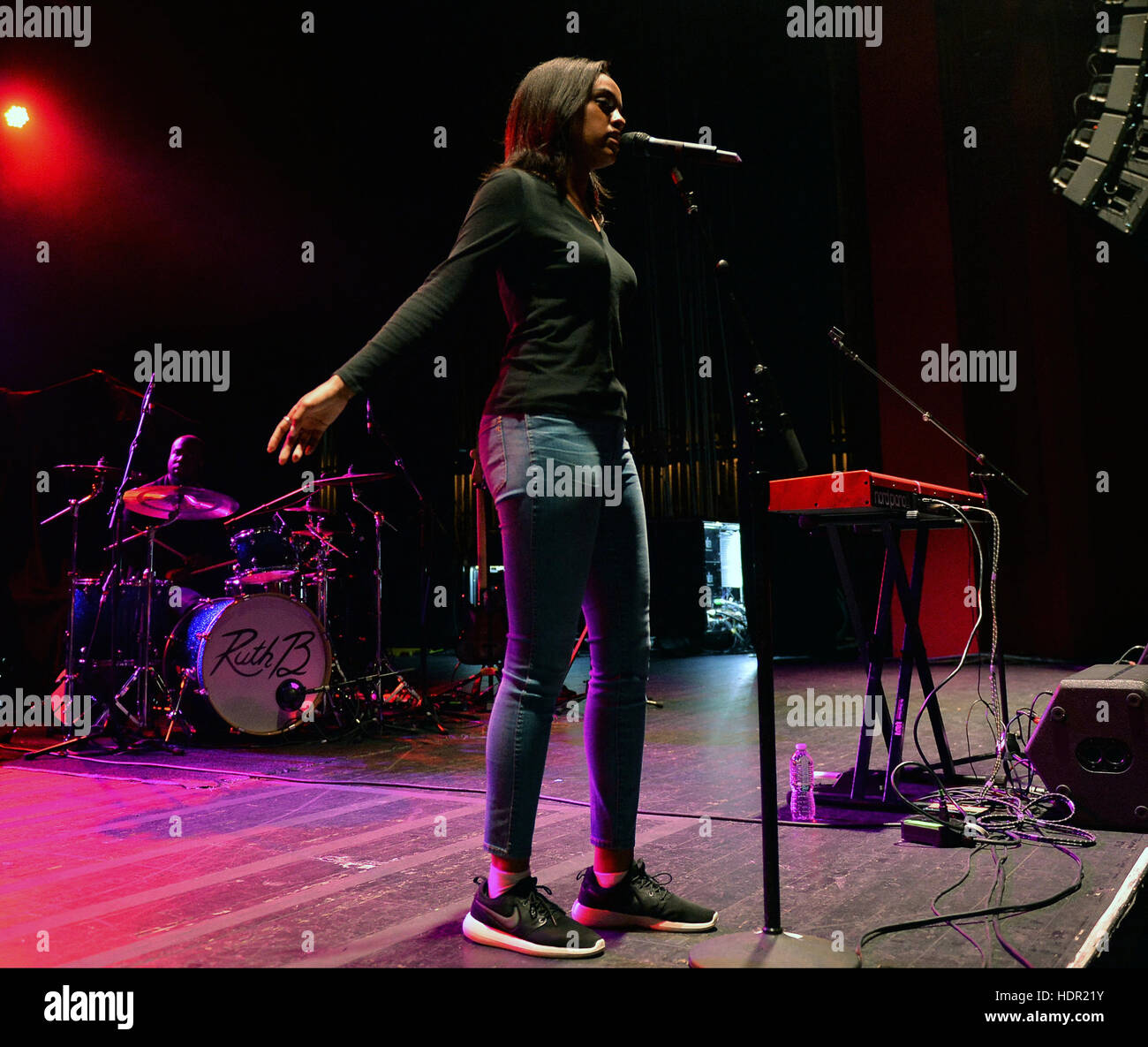 Ruth B performs on stage during the Know-It-All Tour Part II at ...
