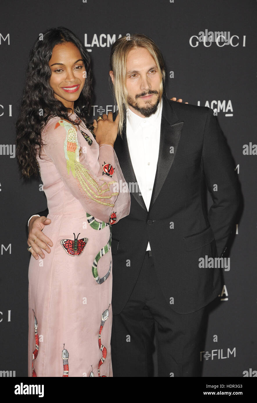 The 2016 LACMA Art + Film Gala Featuring: Zoe Saldana, Marco Perego ...