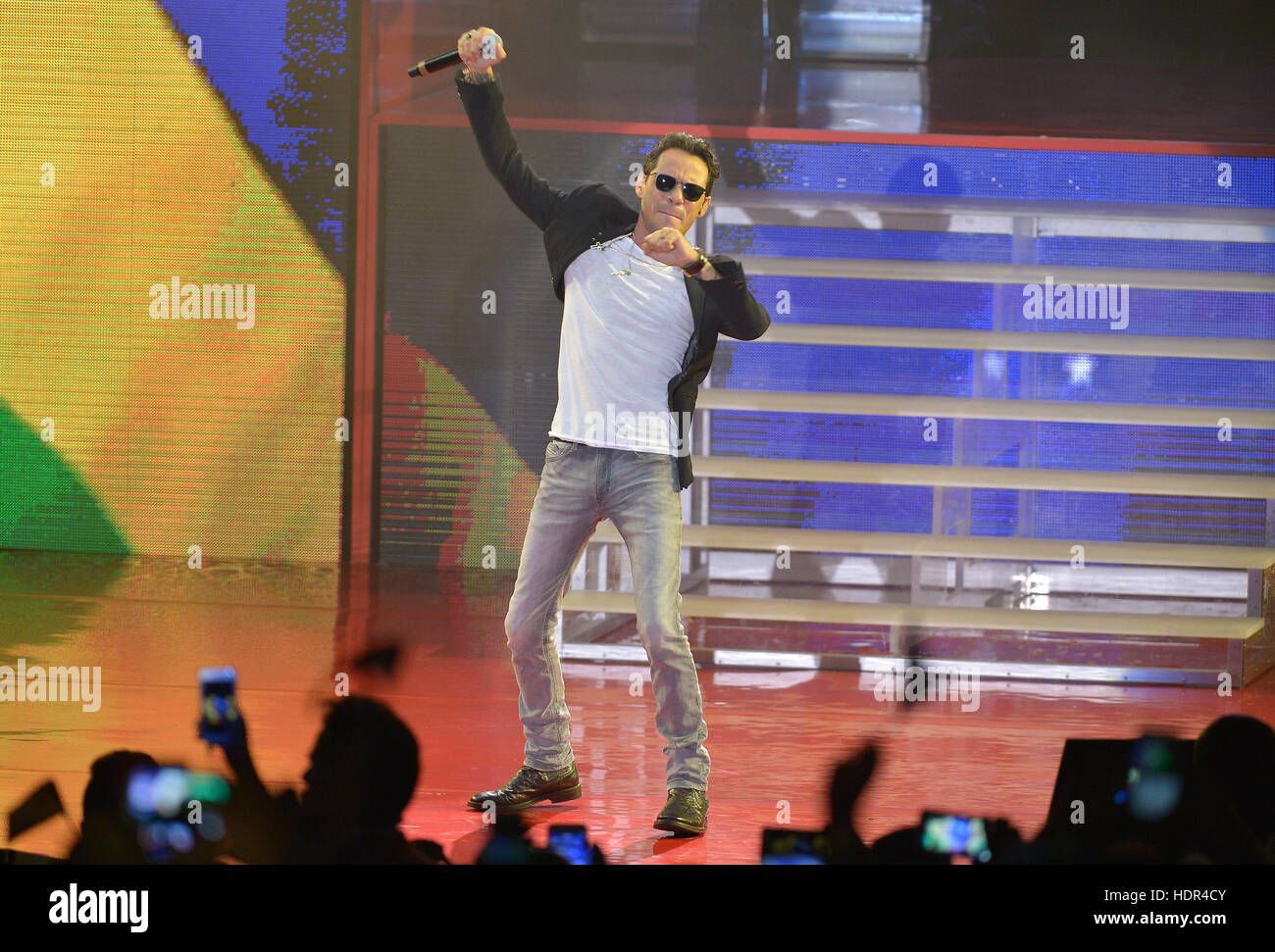 Hillary Clinton on stage during GOTV event with special guest ...