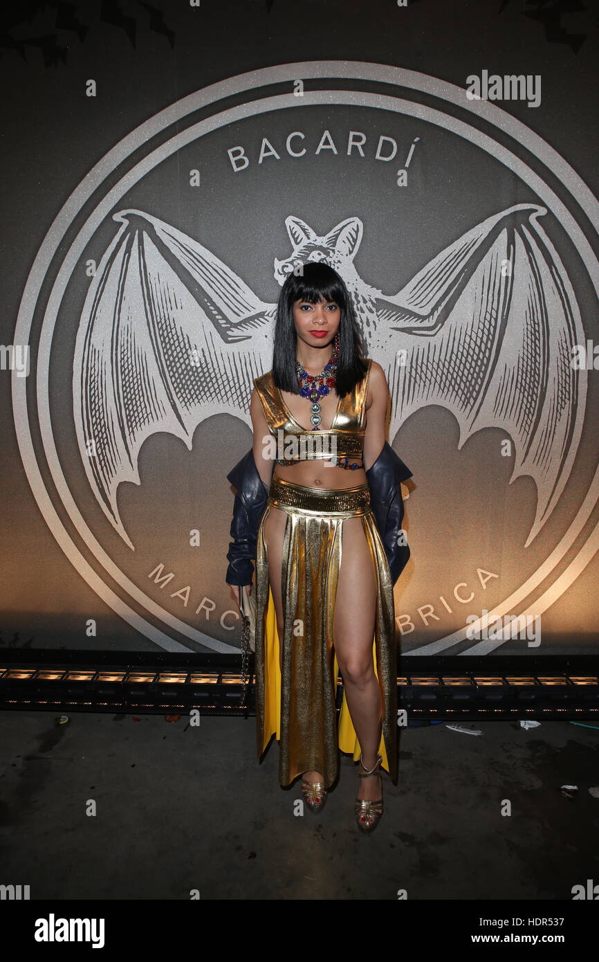 A guest attending the Bacardi x Kenzo Digital present 'We Are The Night ...