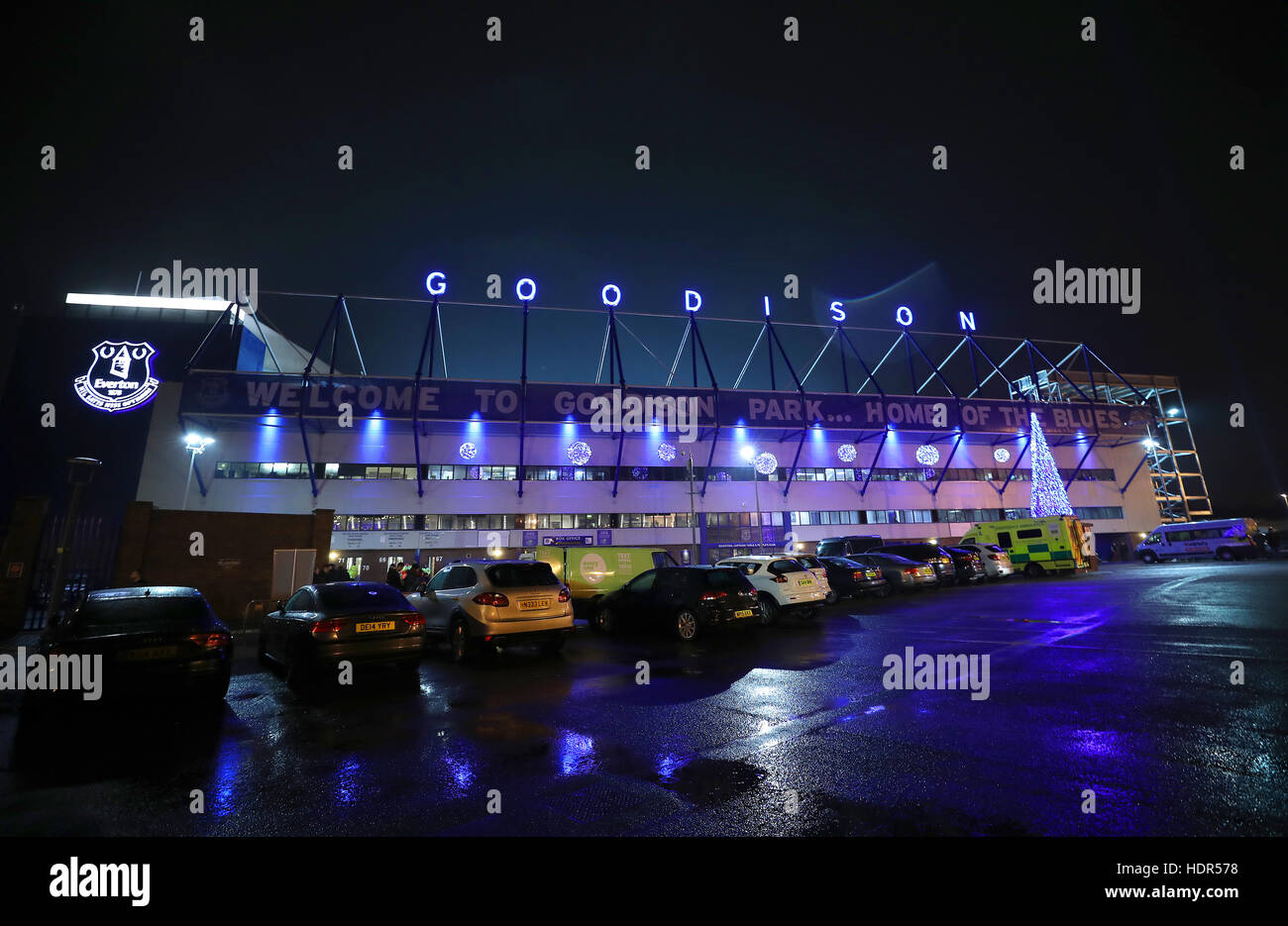 A general view from outside the stadium before the Premier League match ...