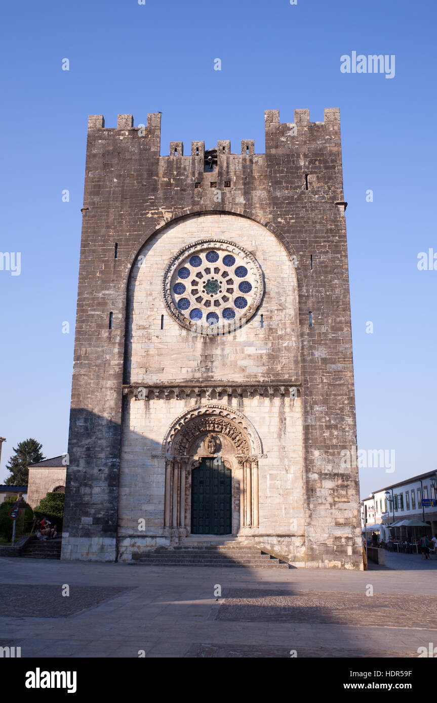 View of the Church San Nicolas de Portomarin Stock Photo - Alamy