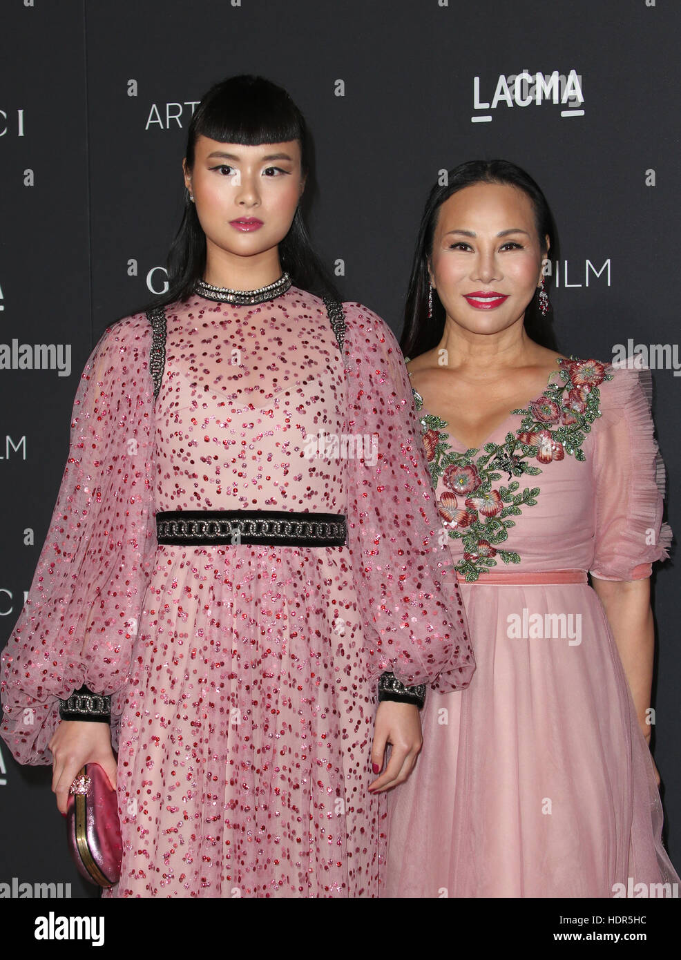 Asia Chow (left) and Eva Chow attending the 2016 LACMA Art + Film Gala ...