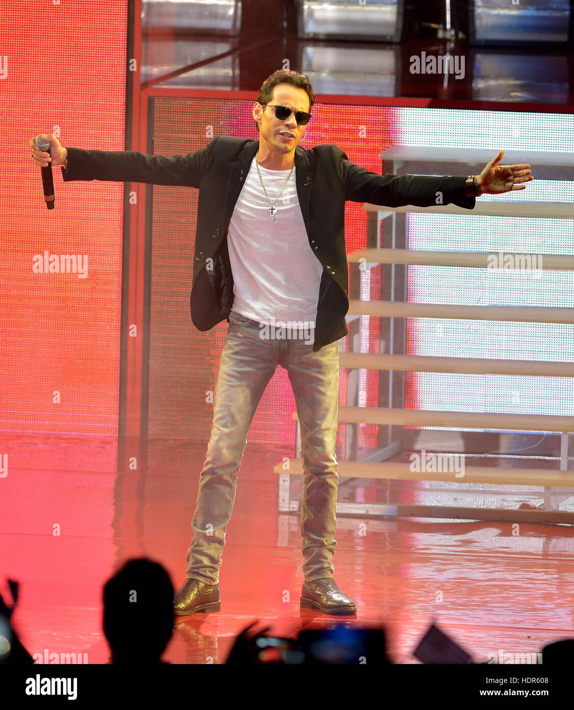 Hillary Clinton on stage during GOTV event with special guest ...