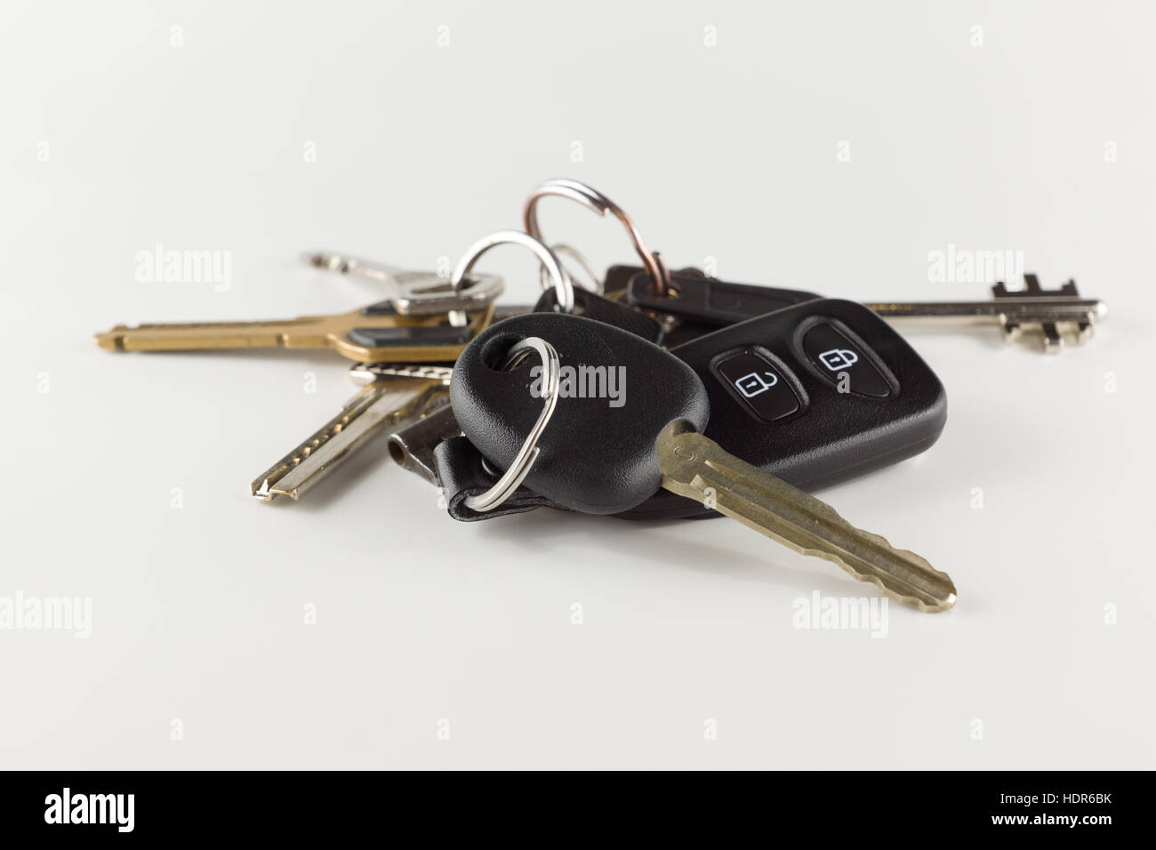 the bunch of different keys from the door locks Stock Photo - Alamy