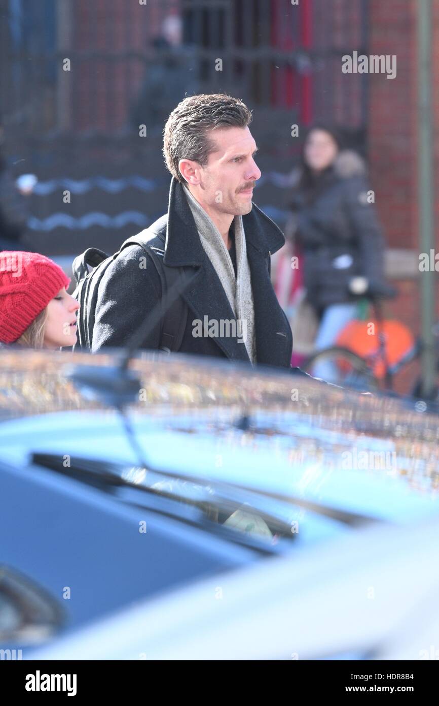 Jason Hoppy wearing a moustache in TriBeCa Featuring: Jason Hoppy Where ...