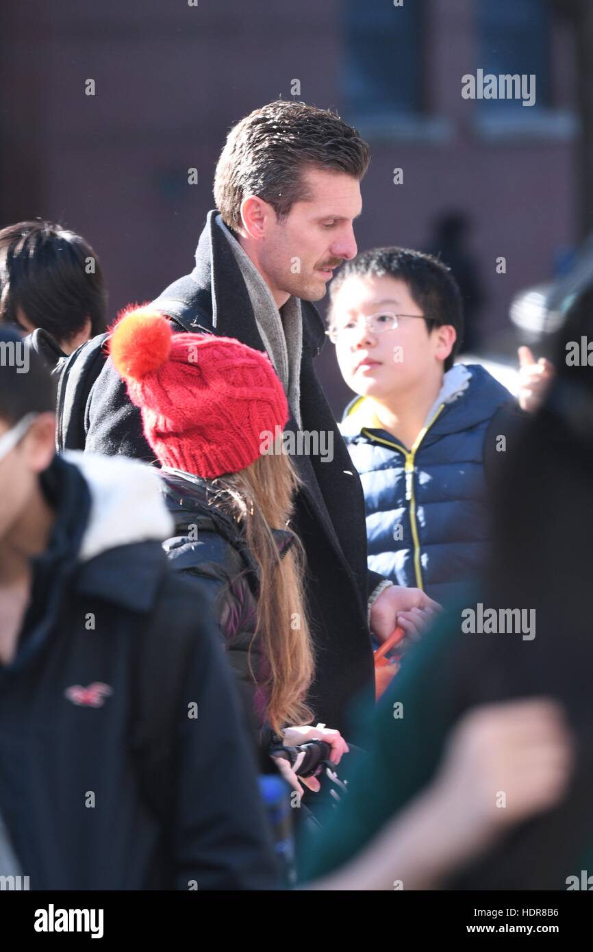 Jason Hoppy wearing a moustache in TriBeCa Featuring: Jason Hoppy Where ...