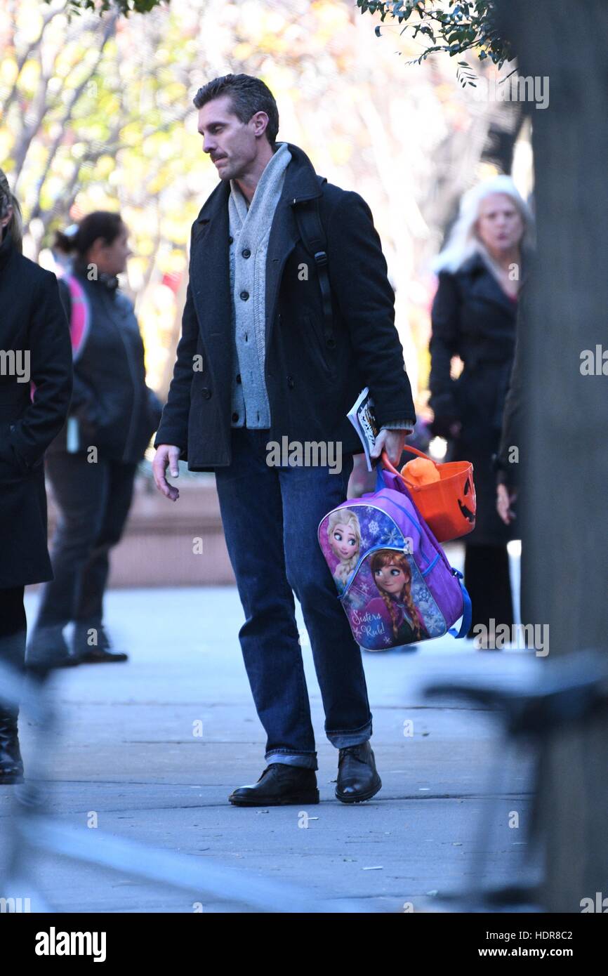 Jason Hoppy wearing a moustache in TriBeCa Featuring: Jason Hoppy Where ...
