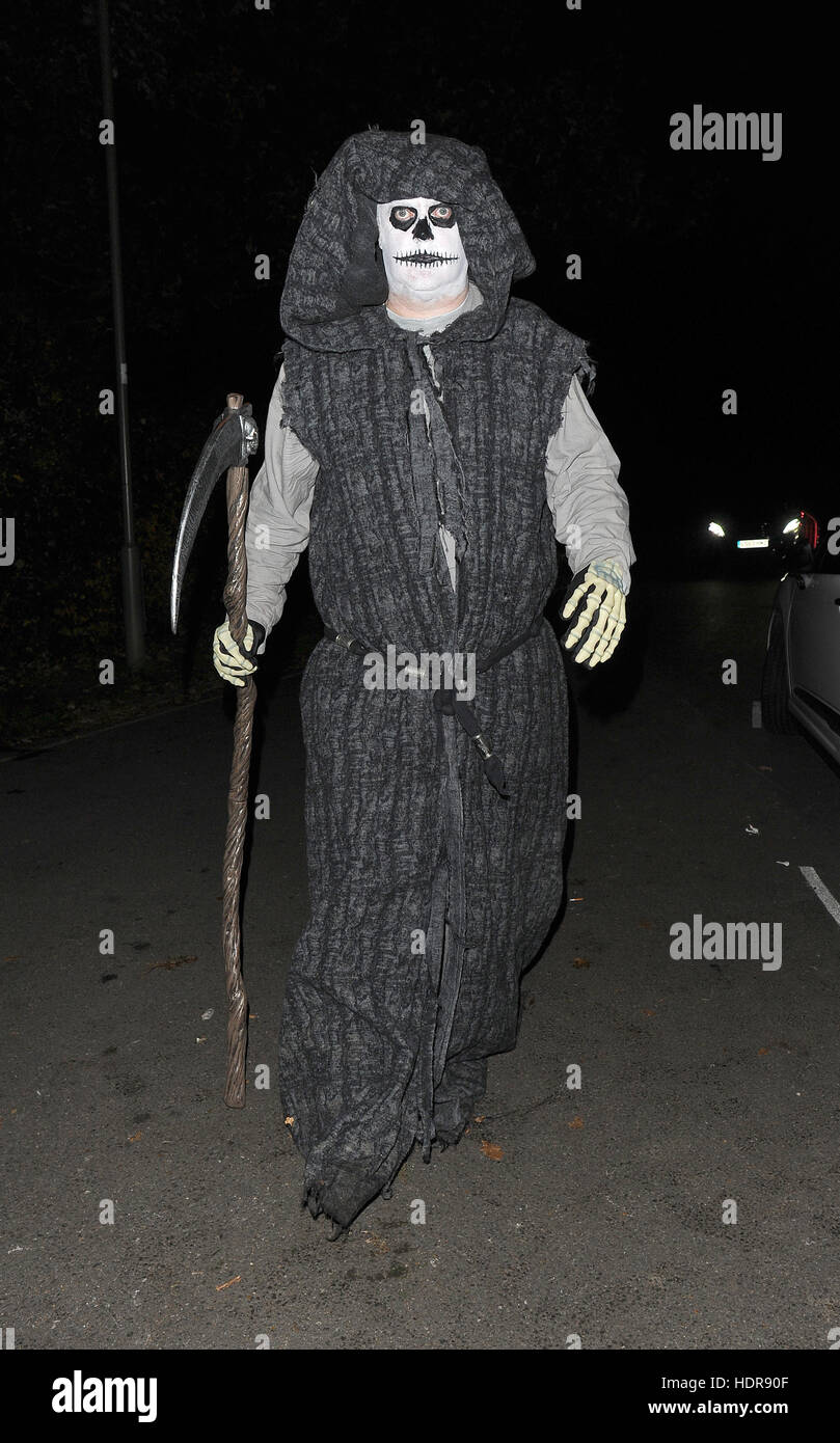 Celebrities attend the annual Halloween party held at the home of ...