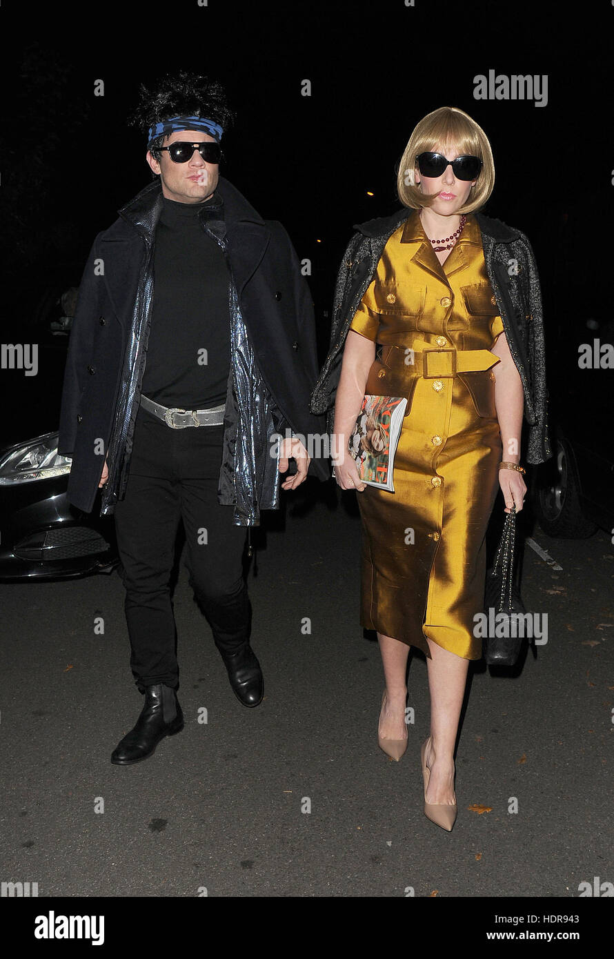 Celebrities attend the annual Halloween party held at the home of ...