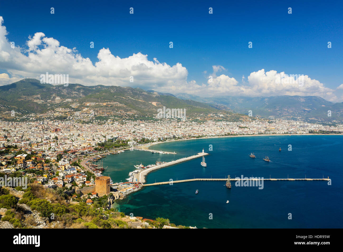 Alanya city view. Turkey Stock Photo - Alamy