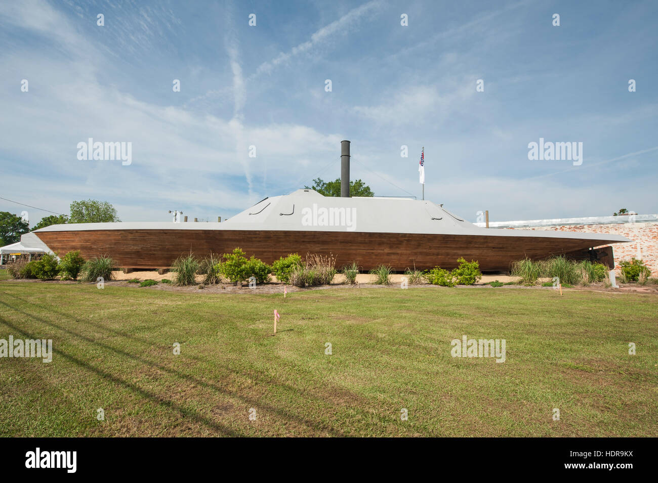 Replica of the confederate ironclad ship CSS Neuse North Carolina, USA ...