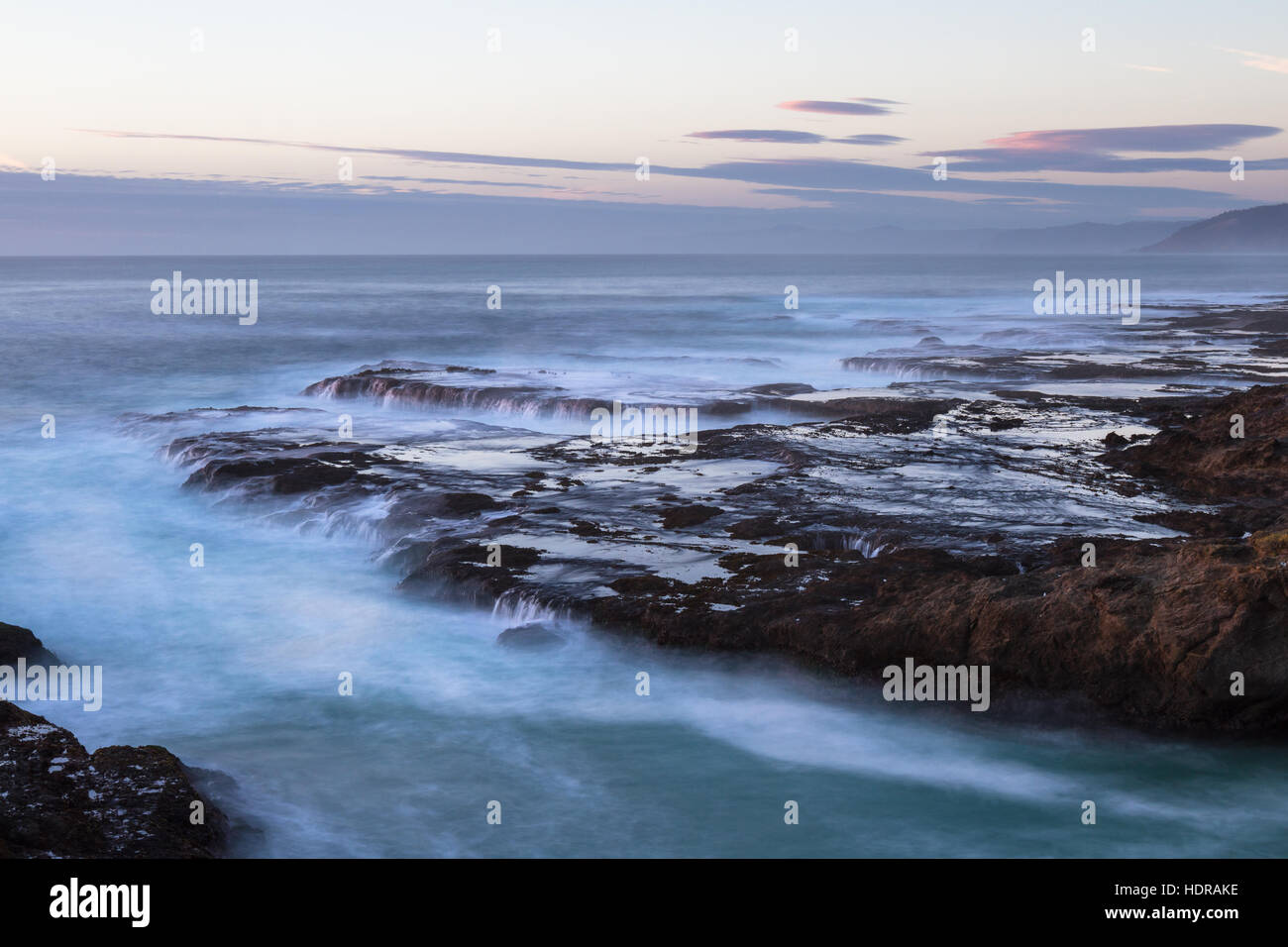 rough seas captured with a slow shutter speed creating a relaxing scene ...
