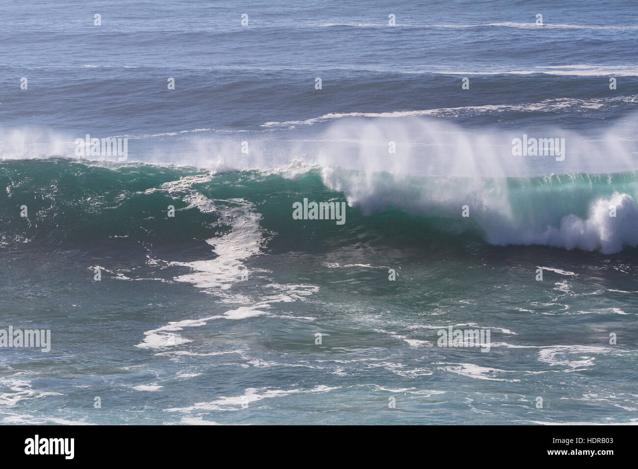 beautiful close up of a colorful wave folding in on itself Stock Photo ...