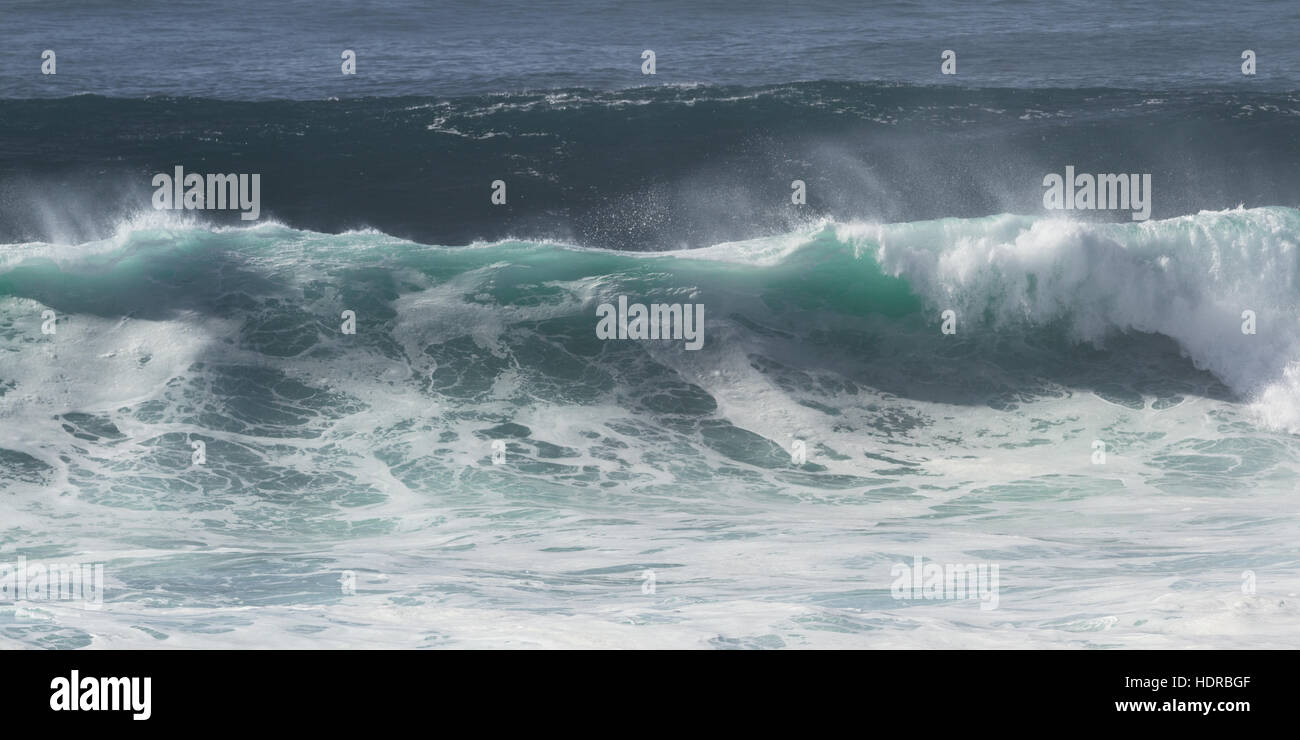 beautiful close up of a colorful wave folding in on itself Stock Photo ...