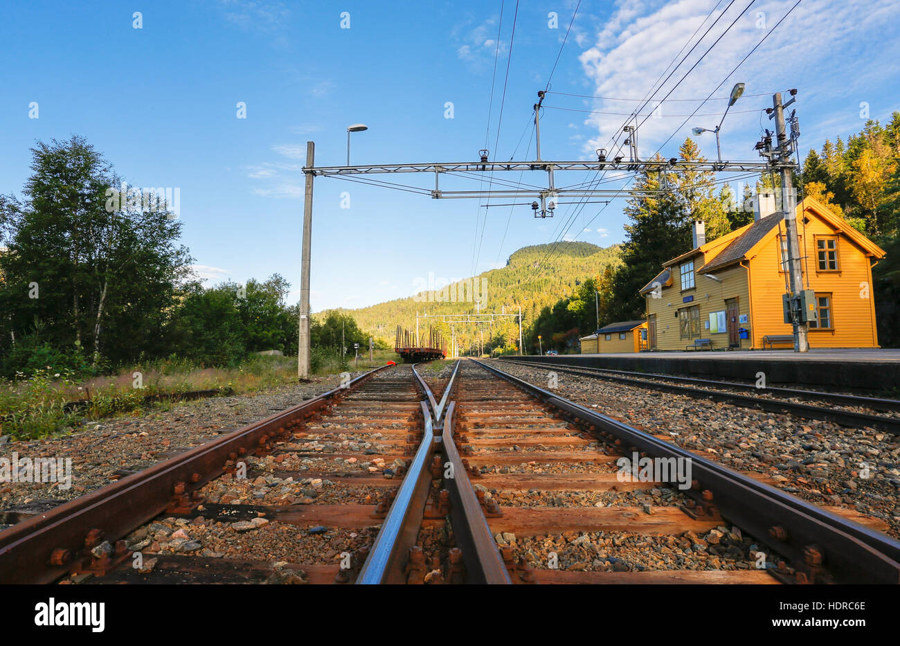Norway railroad station hi-res stock photography and images - Alamy