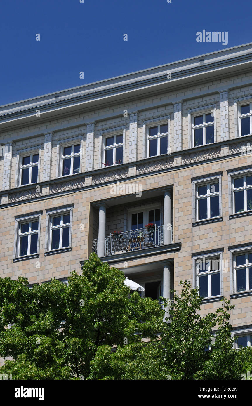 Architektur, Karl-Marx-Allee, Friedrichshain, Berlin, Deutschland Stock ...