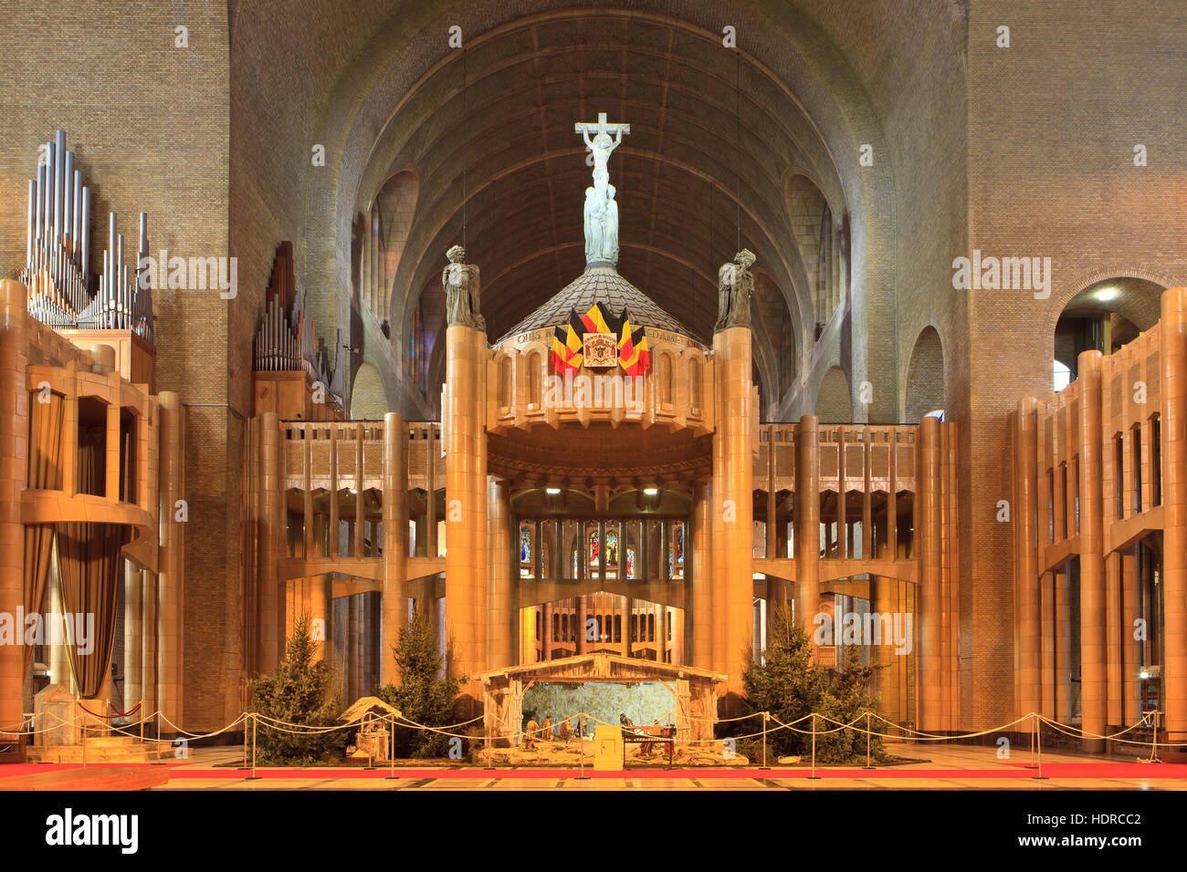 The narthex (antechamber) of the central nave at the Basilica of the ...