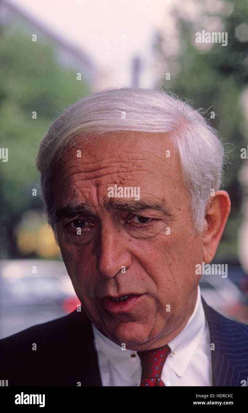 Washington, DC., USA, June, 1987 Portrait of Senator Frank Lautenberg ...