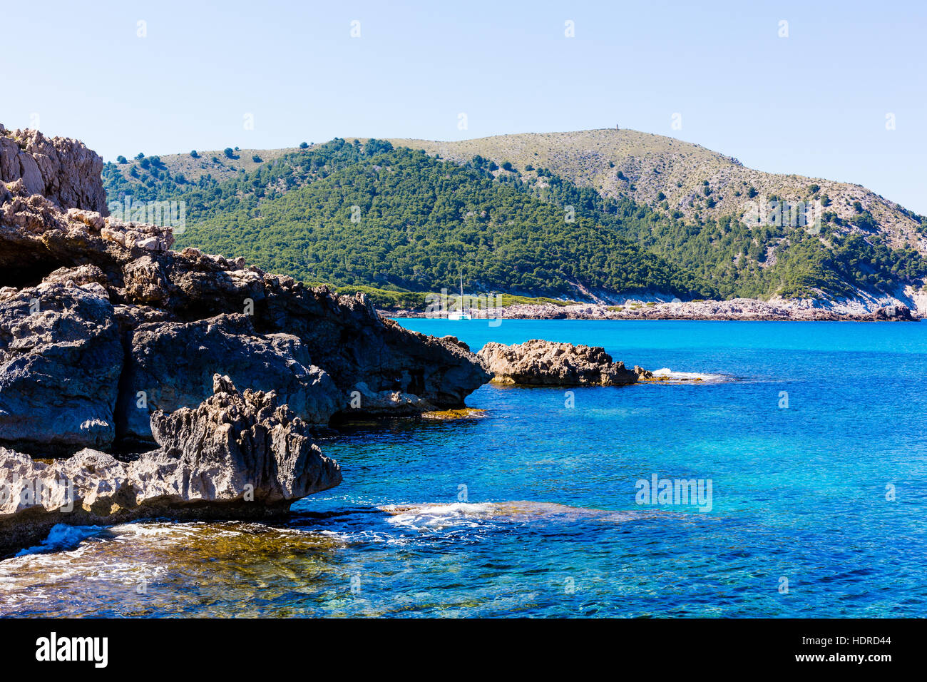 Cala Agulla is a beach in Majorca, Spain Stock Photo - Alamy