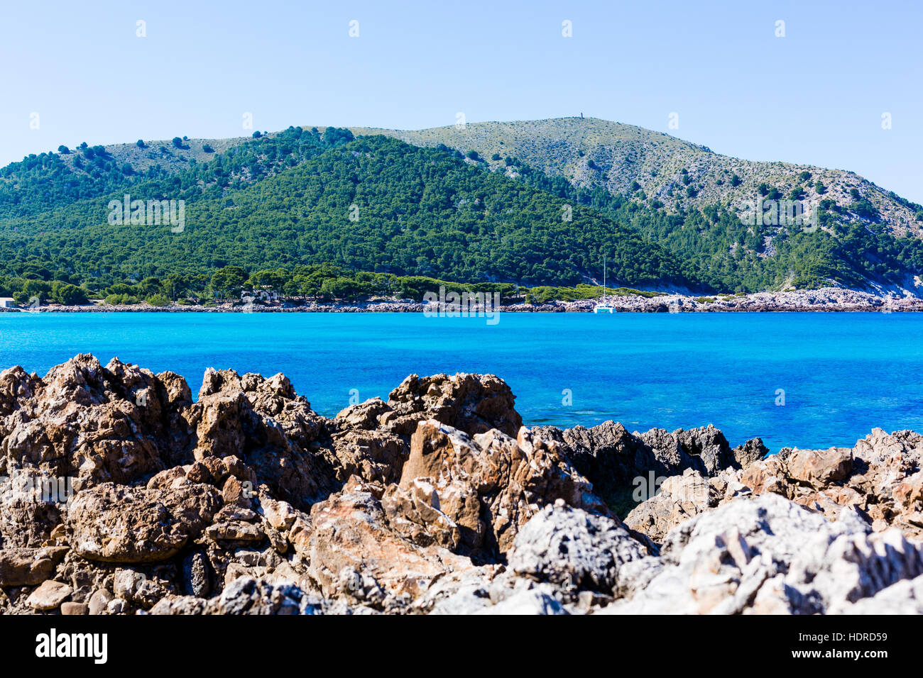 Cala Agulla is a beach in Majorca, Spain Stock Photo - Alamy