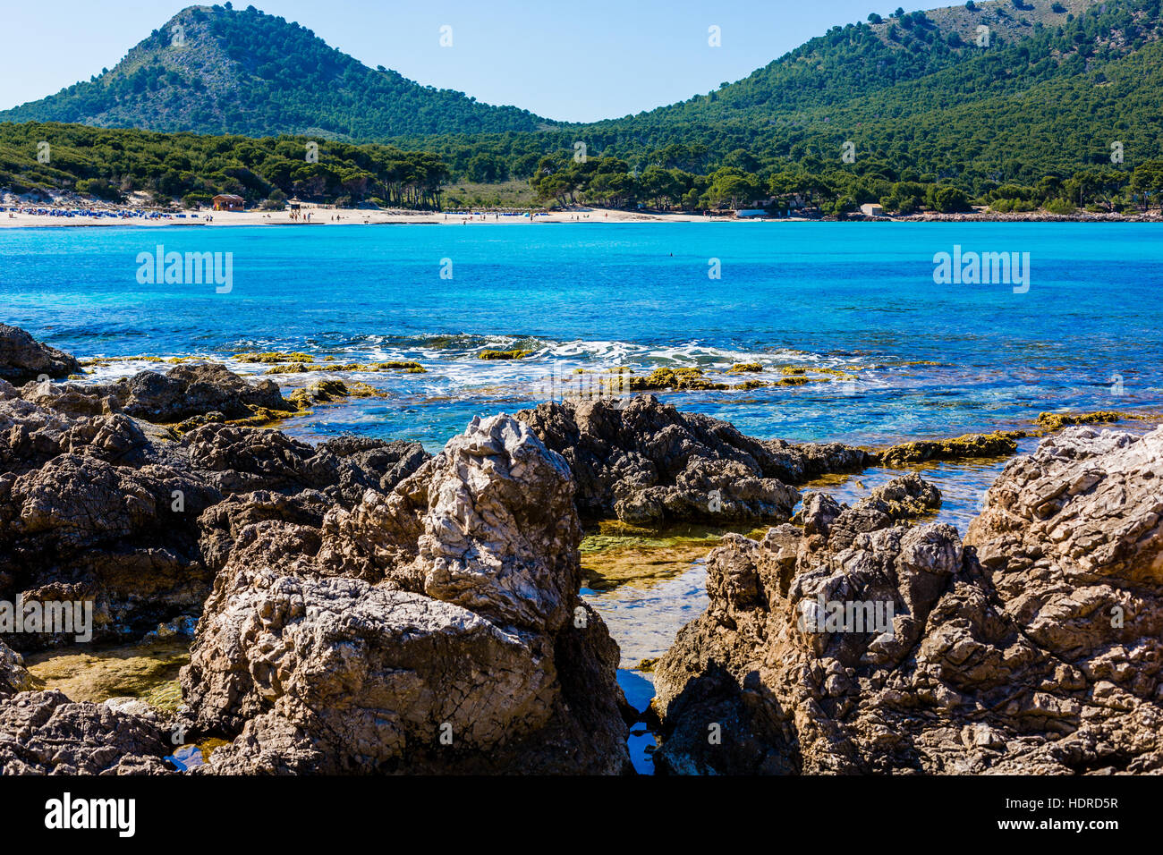 Cala Agulla is a beach in Majorca, Spain Stock Photo - Alamy