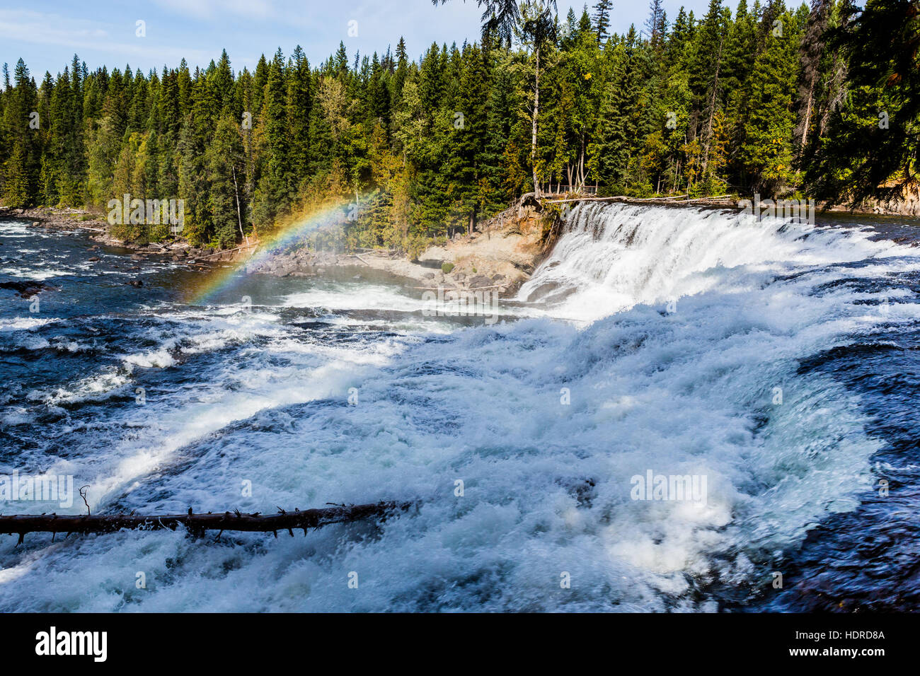 Dawson Falls is one of seven waterfalls on the Murtle River in Wells ...