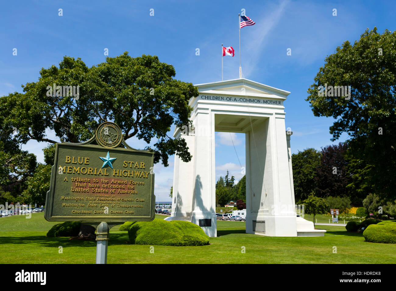 Peace Arch Historical State Park Washington State Peace Arch Provincial ...