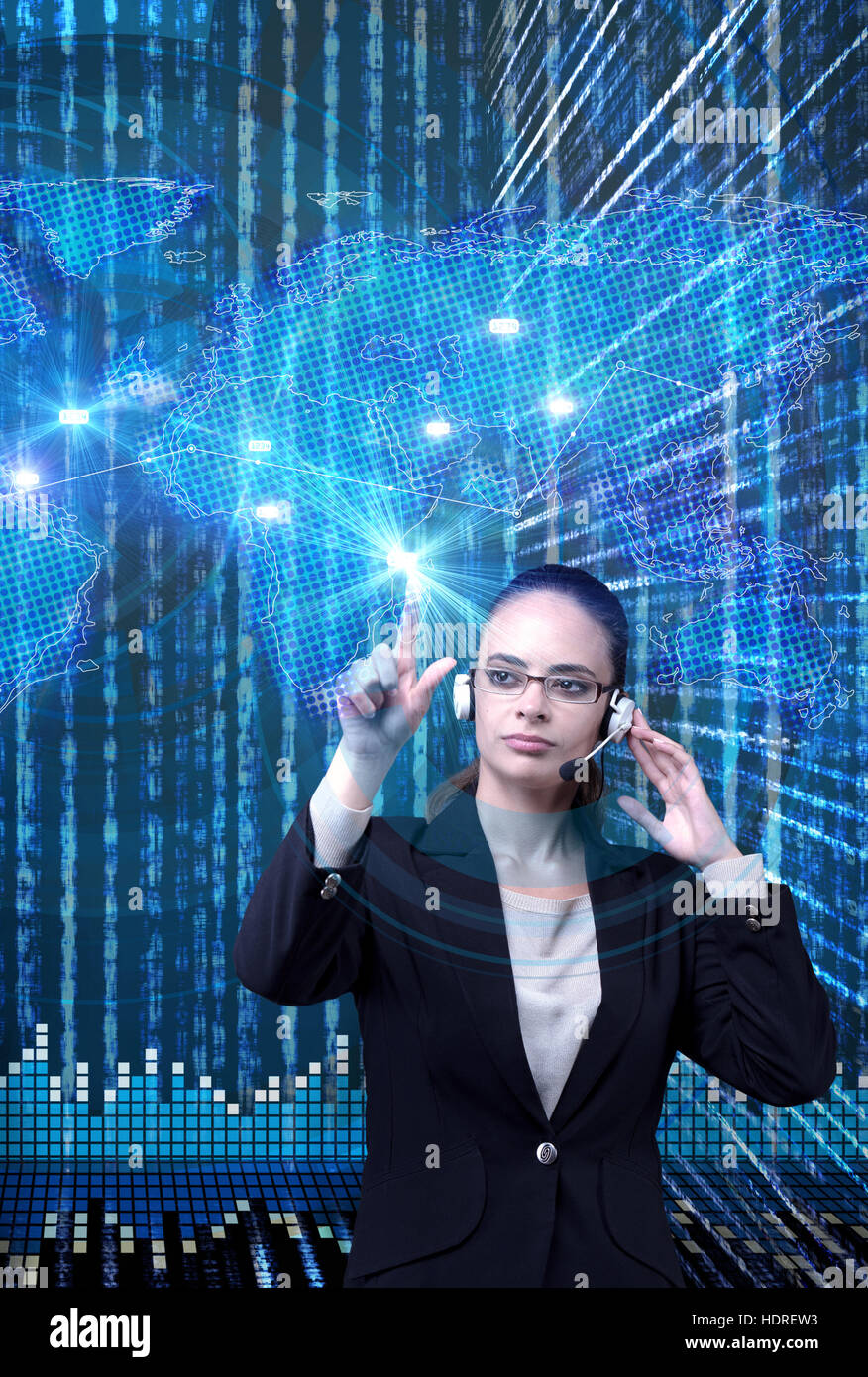 Data mining concept with businesswoman Stock Photo - Alamy