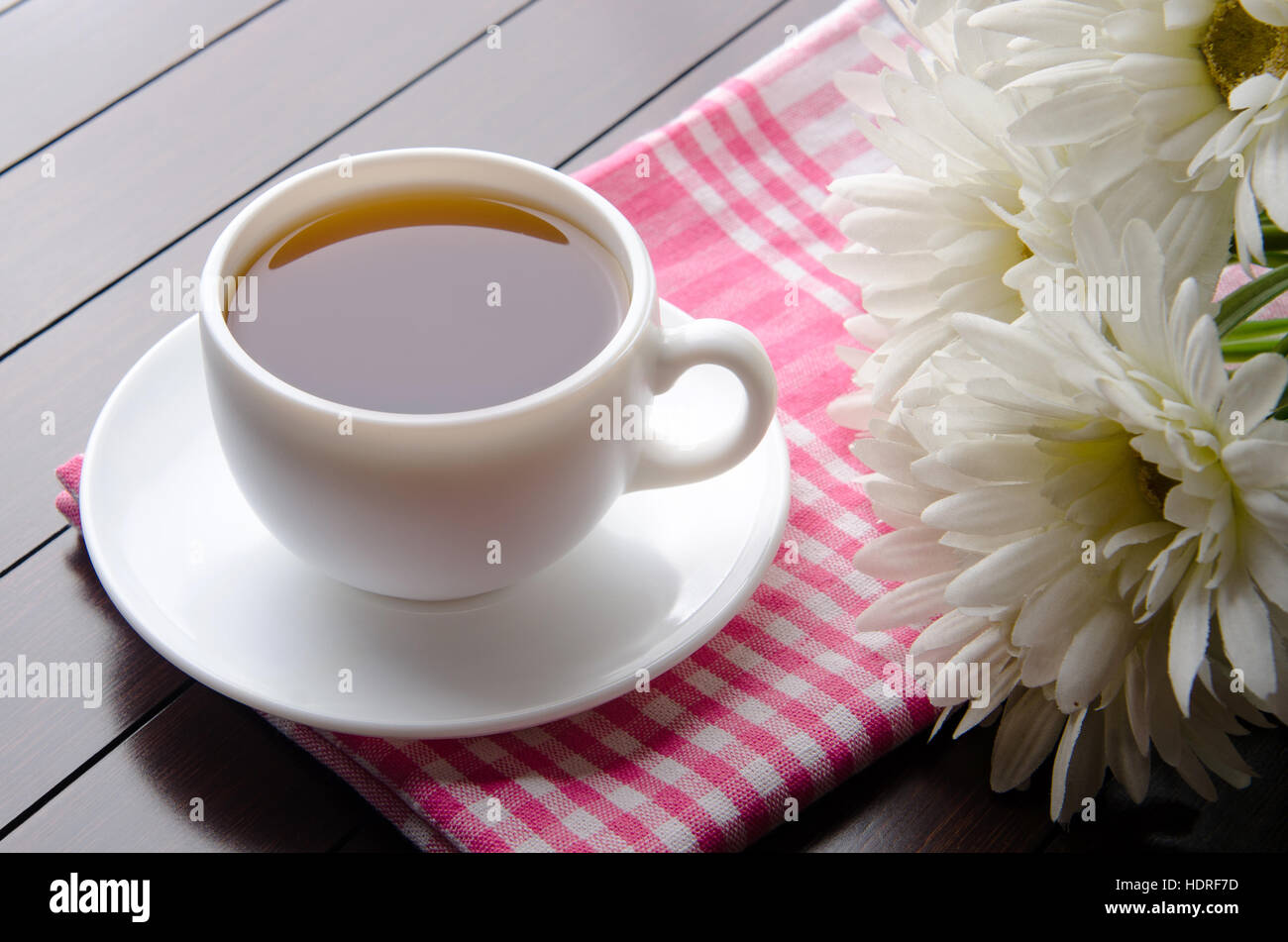 Cup of tea in catering concept Stock Photo - Alamy