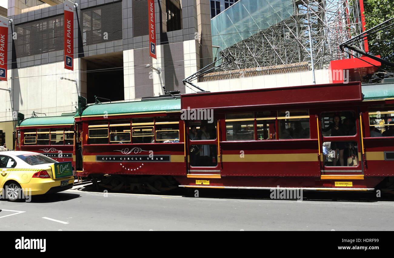 City Circle Tram in Melbourne Australia Stock Photo - Alamy