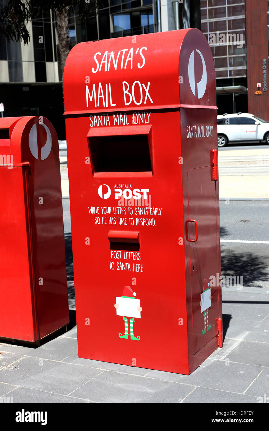 Santa Mail Box And Australian Post Office Mail Box In Melbourne