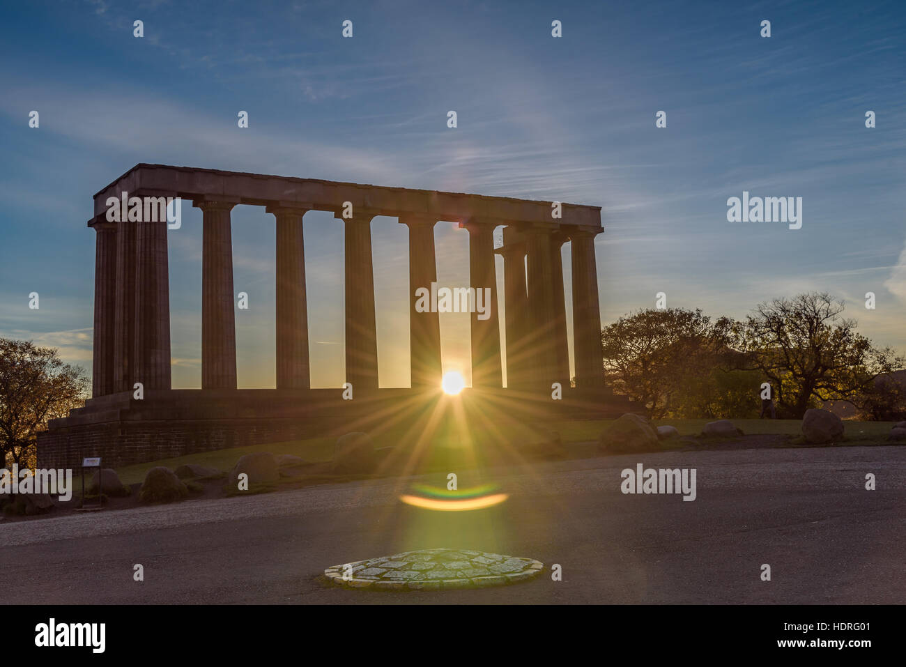 Amazing sunrise over Edinburgh, Scotland - beautiful warm colors and ...