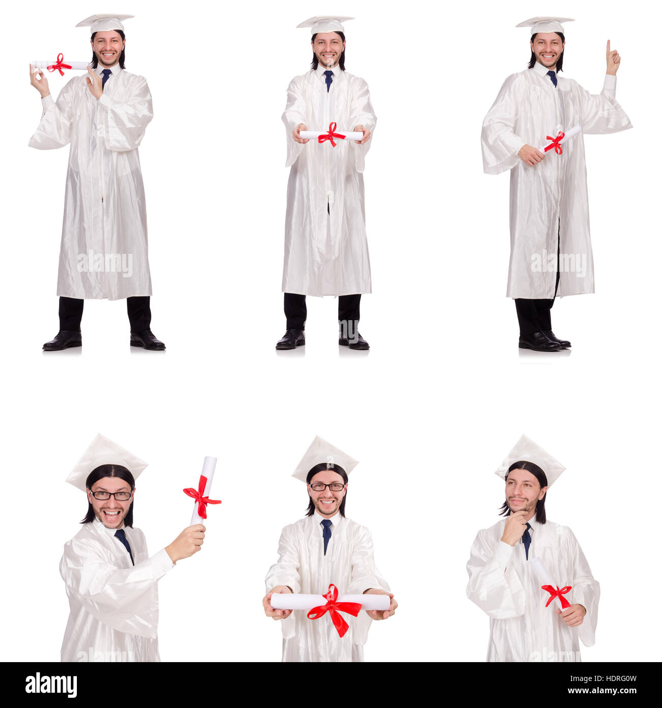 Young man ready for university graduation Stock Photo - Alamy