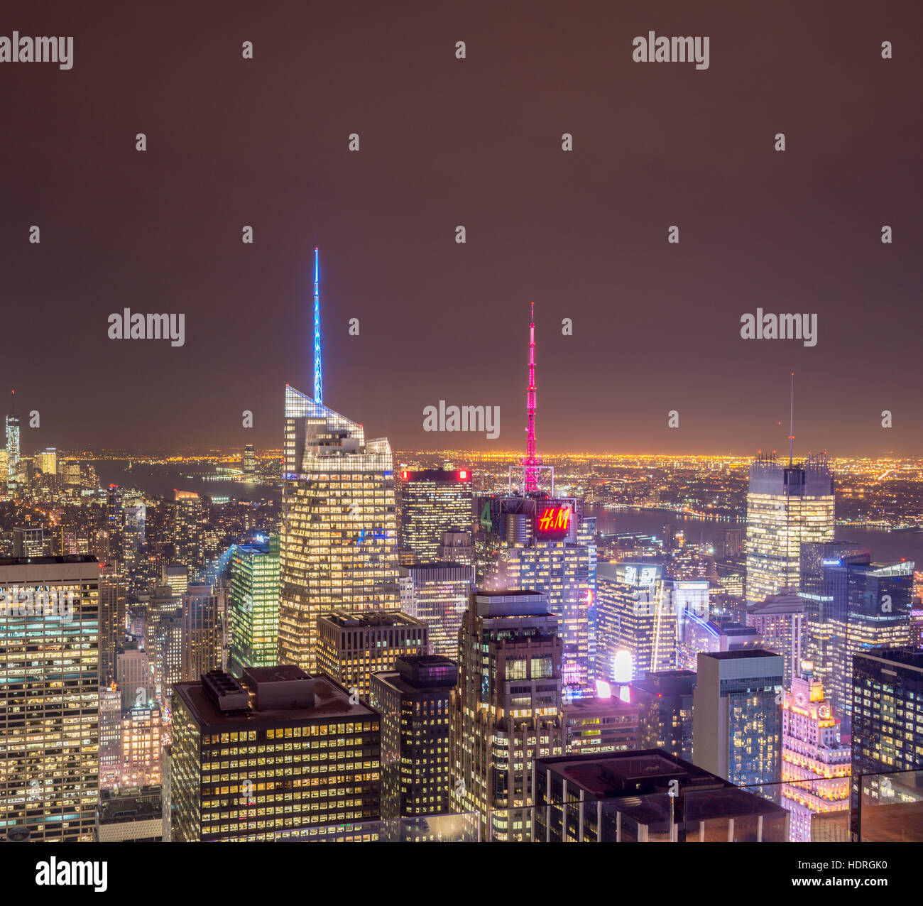 New York - DECEMBER 20, 2013: View of Lower Manhattan on December 20 in ...