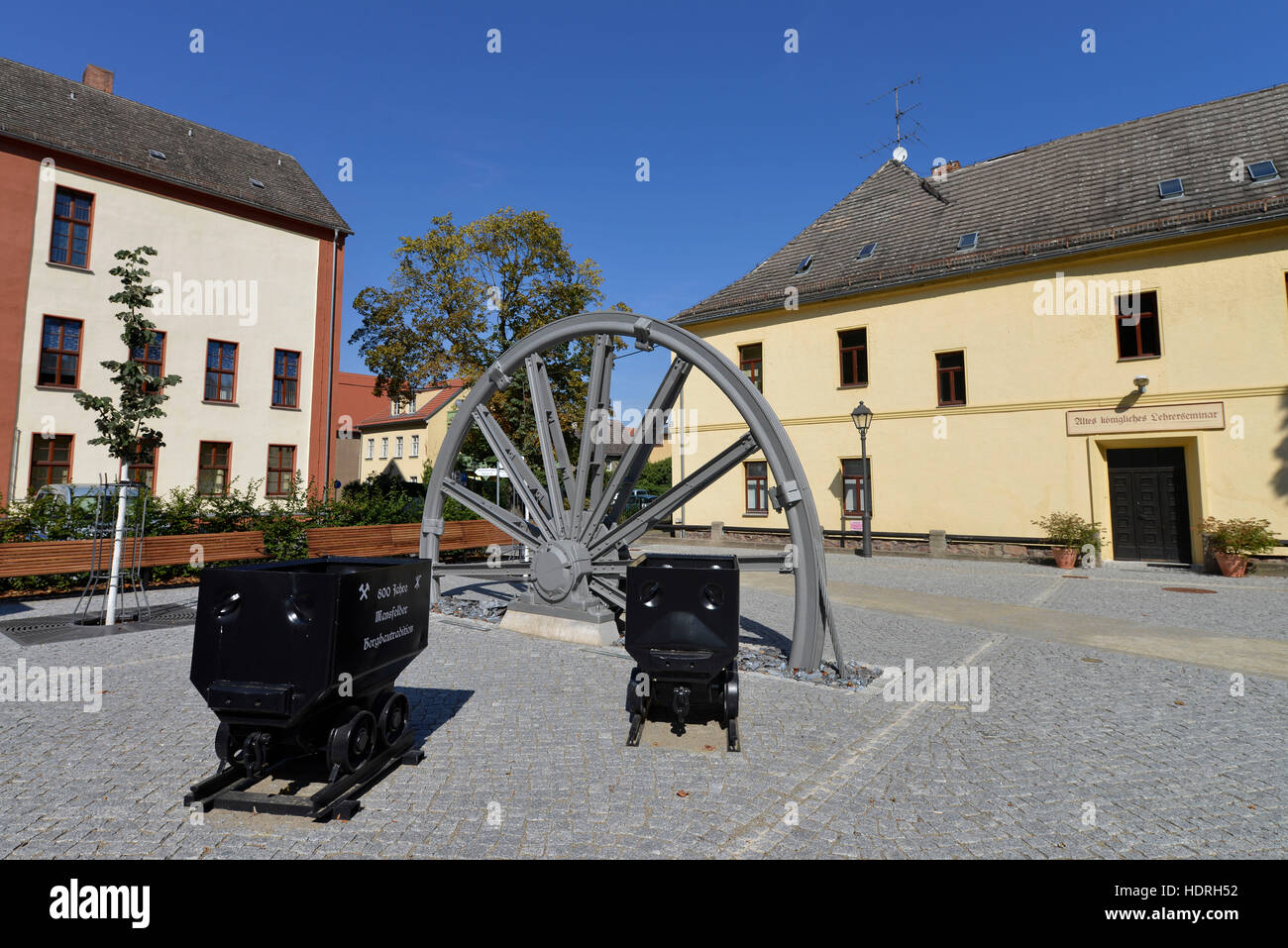 Germany saxony anhalt lutherstadt eisleben monument hi-res stock ...