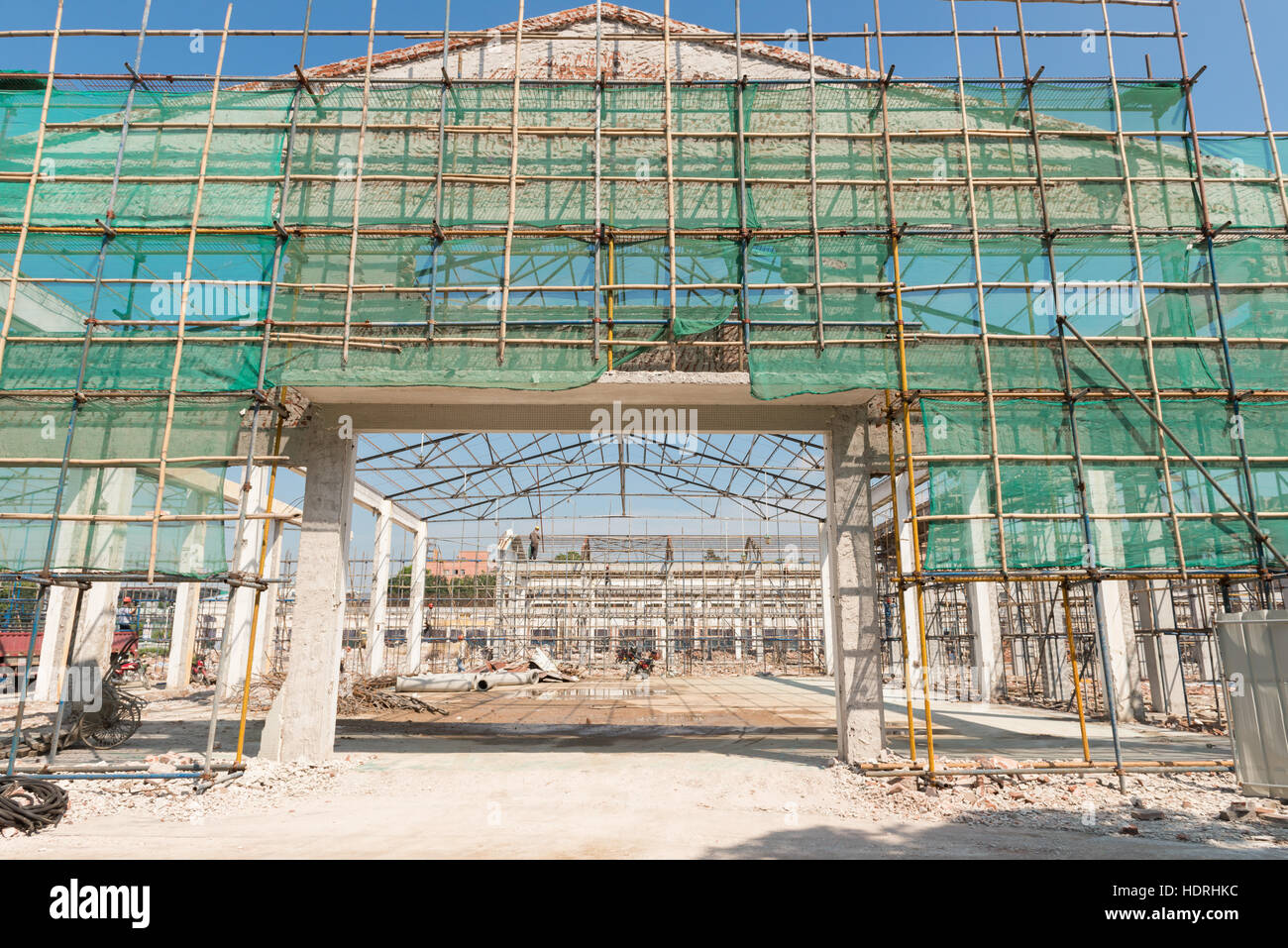 Old brick building demolition hi-res stock photography and images - Alamy