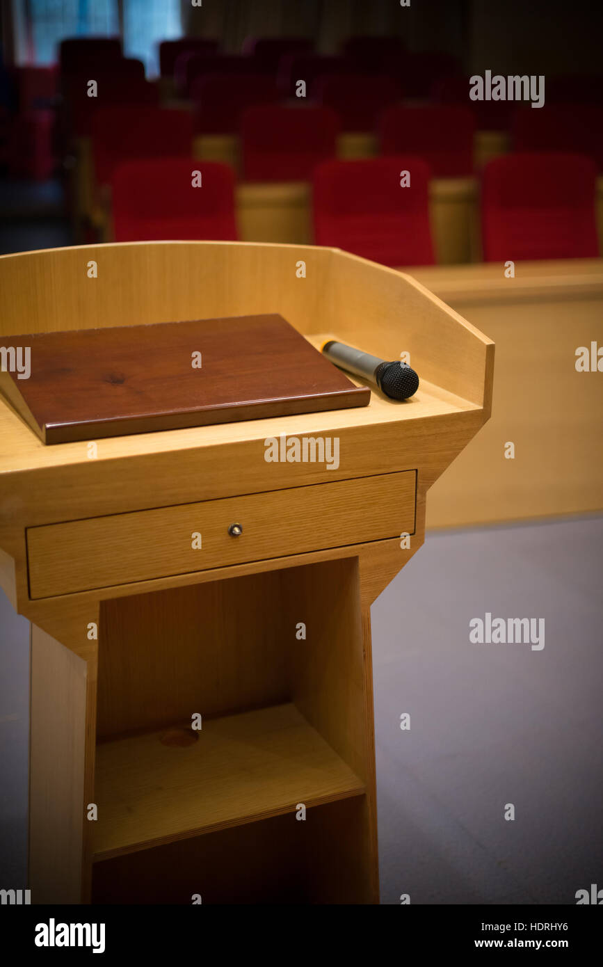 Empty conference room microphone hi-res stock photography and images ...
